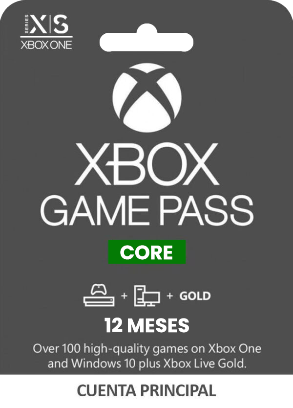 XBOX GAME PASS CORE SUSCRIPCIÓN DE 12 MESES CUENTA PRINCIPAL | Juegos ...